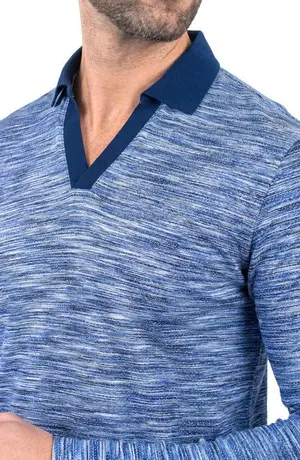 MACEOO Unknown Long Sleeve Cotton Polo