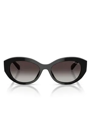 VOGUE Irregular Frame Sunglasses - Black/grey Gradient Black