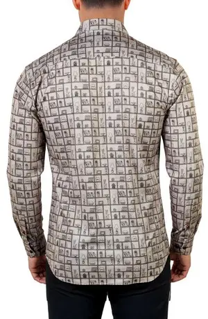 MACEOO Fibonacci Contemporary Fit Button-up Shirt