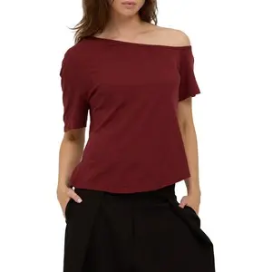 PROJECT SOCIAL T Venice Oversize T-shirt Dark Cherry