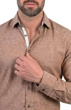MACEOO Fibonacci Contemporary Fit Button-up Shirt