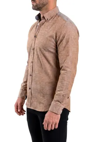 MACEOO Fibonacci Contemporary Fit Button-up Shirt
