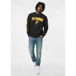 Champion Pittsburgh Pirates Reverse Weave Chenille Sweatshirt - Black