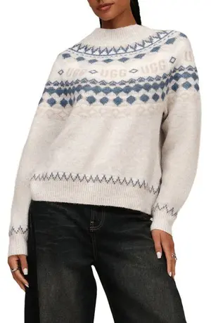 UGG Braylee Uggisle Sweater - Grey Heather Multi