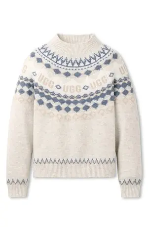 UGG Braylee Uggisle Sweater - Grey Heather Multi