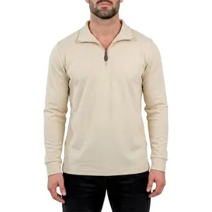 MACEOO Cotton Quarter Zip Sweater