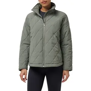 Travis Mathew Quilted Easy Puffer Jacket Olive Smoke