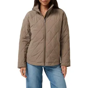 Travis Mathew Quilted Easy Puffer Jacket - Walnut
