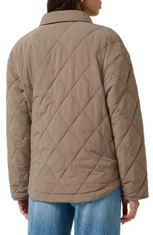 Travis Mathew Quilted Easy Puffer Jacket - Walnut