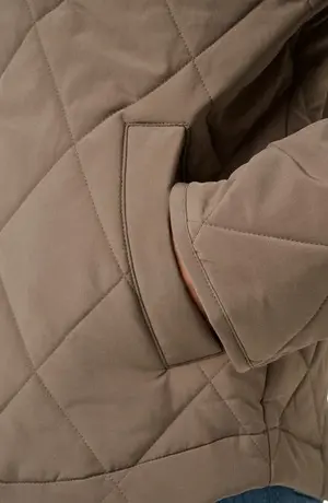 Travis Mathew Quilted Easy Puffer Jacket - Walnut