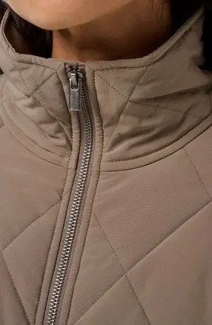 Travis Mathew Quilted Easy Puffer Jacket - Walnut