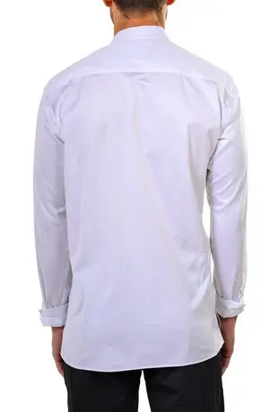 MACEOO Kymono Asymmetric Pleat Button-up Shirt