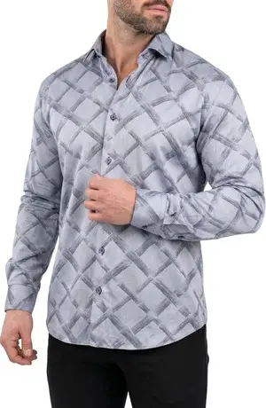 MACEOO Fibonacci Contemporary Fit Button-up Shirt
