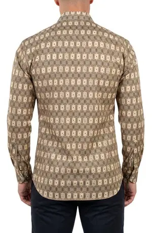 MACEOO Fibonacci Contemporary Fit Button-up Shirt