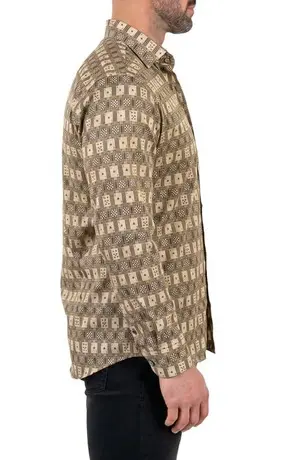 MACEOO Fibonacci Contemporary Fit Button-up Shirt