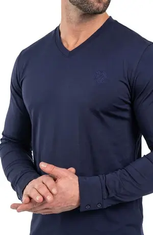 MACEOO Rissa V-neck Long Sleeve T-shirt