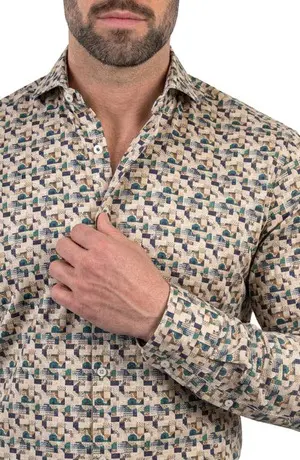 MACEOO Einstein Contemporary Fit Button-up Shirt