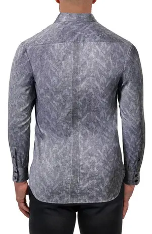 MACEOO Pintuck Textured Cotton Button Up Shirt
