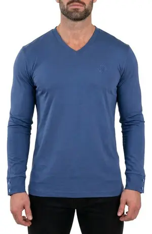 MACEOO Rissa Long Sleeve V-neck T-shirt