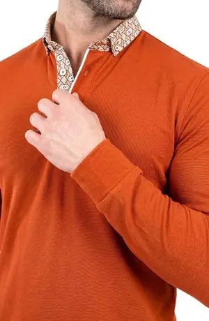 MACEOO Newton Ooohcotton Long Sleeve Polo