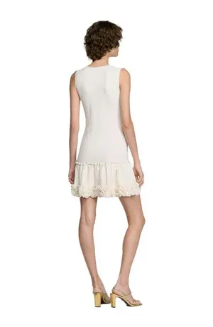 Sandro Floral Knit Short Dress