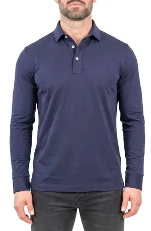MACEOO Rissa Polo Top - Blue