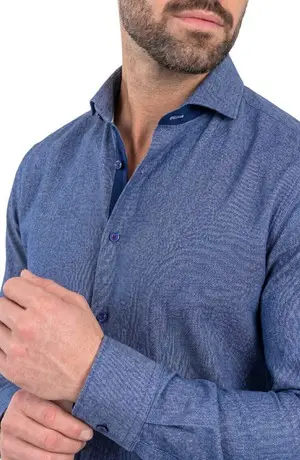 MACEOO Einstein Contemporary Fit Button-up Shirt