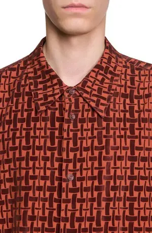 Sandro Shirt With Velvet Flocking