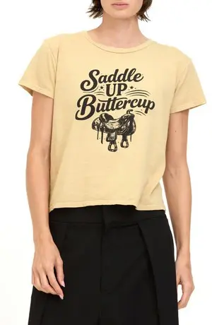 PROJECT SOCIAL T Saddle Up Graphic T-shirt - Camel