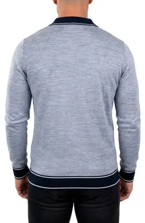 MACEOO Quarter Zip Merino Wool Sweater