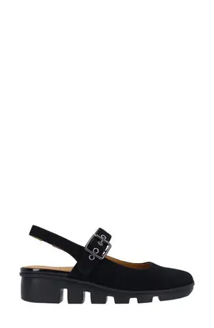L'AMOUR DES PIEDS Hyrella Mary Jane Flat - Black