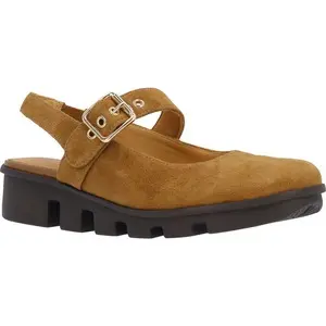 L'AMOUR DES PIEDS Hyrella Mary Jane Flat - Coffee