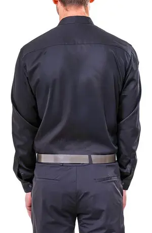 MACEOO Kymono Asymmetric Pleat Button-up Shirt
