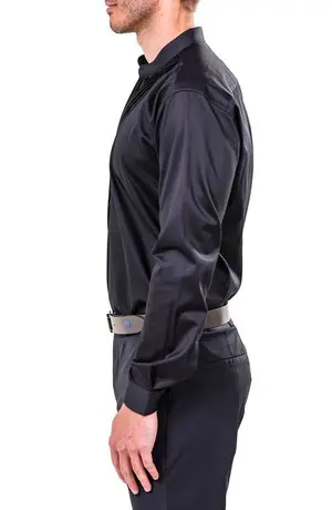 MACEOO Kymono Asymmetric Pleat Button-up Shirt