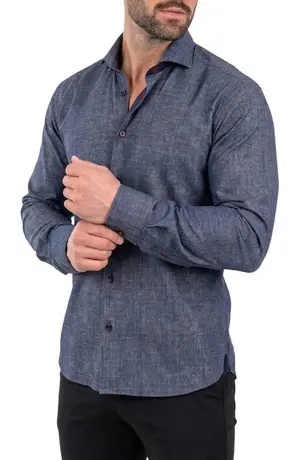 MACEOO Einstein Stretch Long Sleeve Dress Shirt