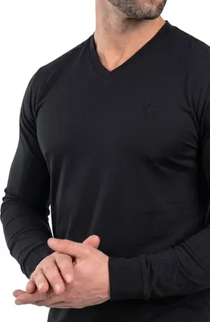 MACEOO Rissa Long Sleeve V-neck T-shirt