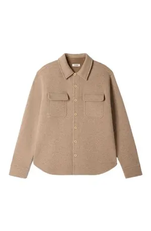 Sandro Boiled Wool Overshirt