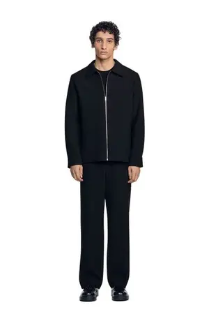 Sandro Zipped Shirt - Black