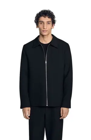Sandro Zipped Shirt - Black