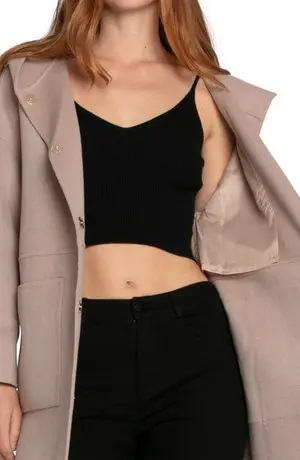 BELLE & BLOOM Sunday Morning Wool Blend Coat