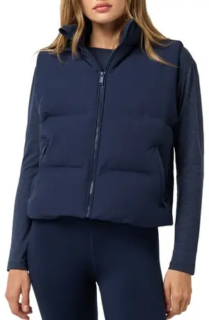 Travis Mathew Quilted Midweight Stretch Jacket - Navy Blazer