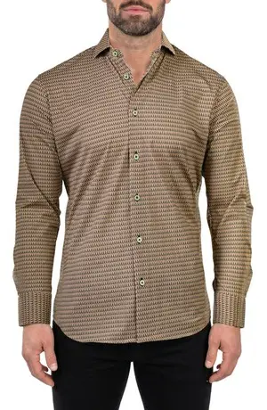 MACEOO Einstein Long Sleeve Ooohcotton Performance Shirt - Brown