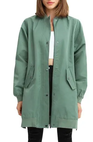 BELLE & BLOOM Chasing You Long Bomber Jacket