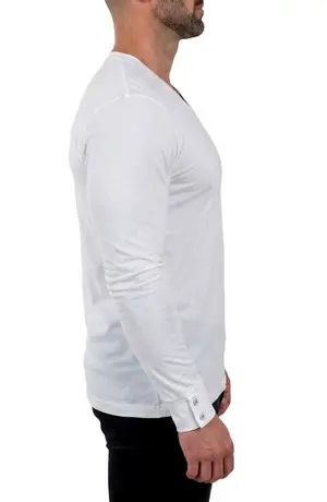 MACEOO Rissa V-neck Long Sleeve T-shirt