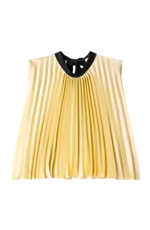 Sandro Pleated Tie-back Top