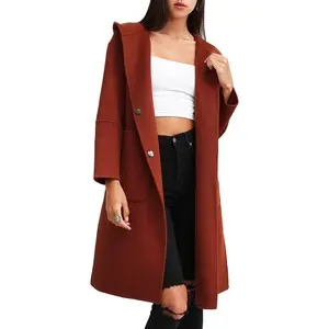BELLE & BLOOM Walk This Way Hooded Wool Blend Coat