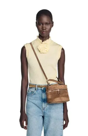 Sandro Tangolino Suede Bag
