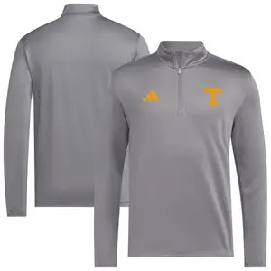 Adidas Tennessee Volunteers 2026 Sideline Ultimate 365 Woven Quarter-zip Pullover - Gray