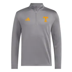 Adidas Tennessee Volunteers Quarter-zip Pullover - Gray