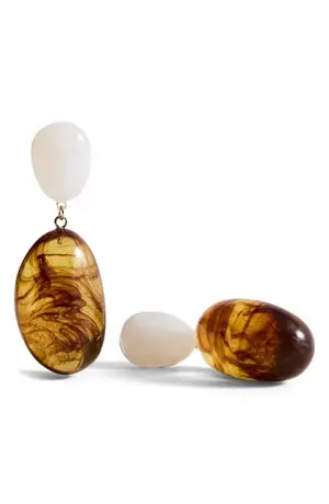 Mango Mixed Pendant Drop Earrings